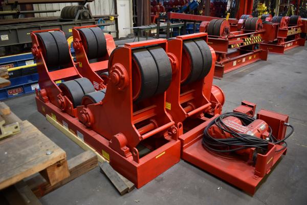 Used Koike Ransome 90-Ton Self Aligning Turning Rolls